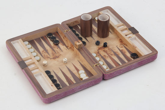 Travel Backgammon Set in Pink – Forwood Design